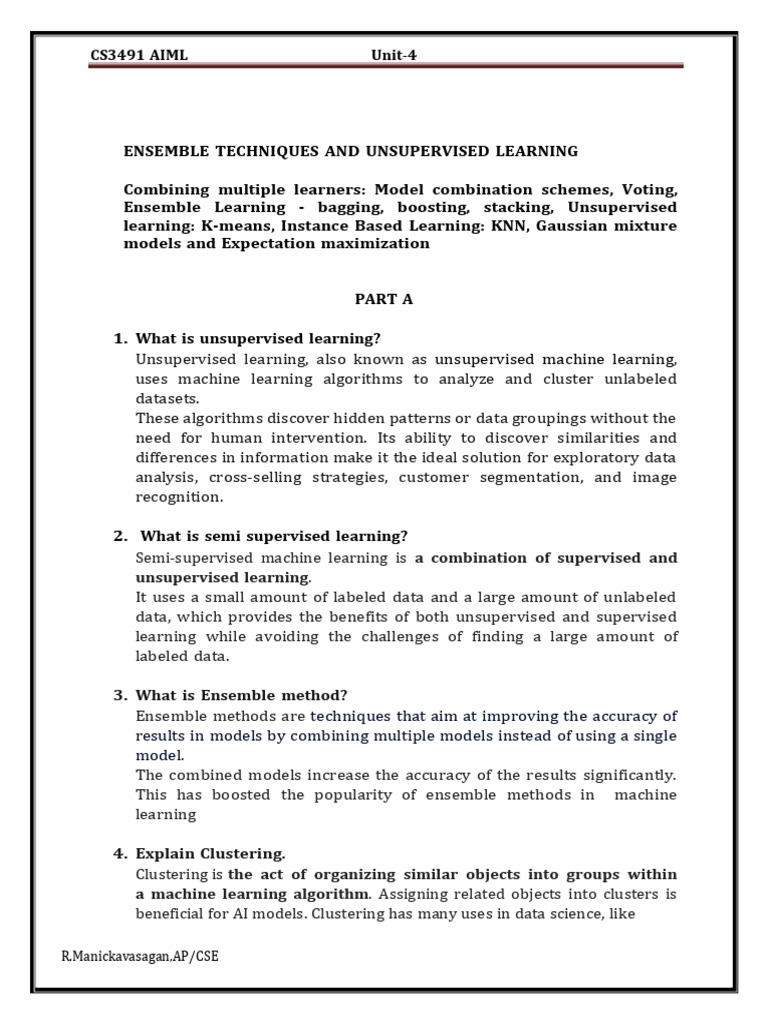_Unit 4-3-32 | PDF | Machine Learning | Cluster Analysis