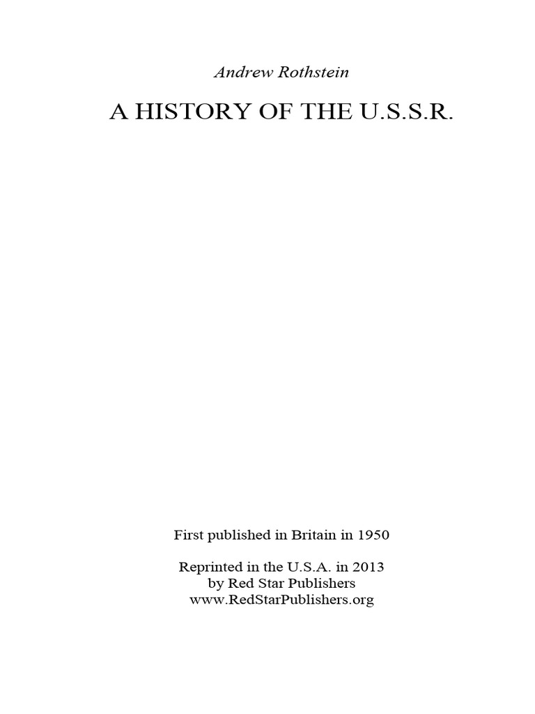 History of the Soviet Union Explained | PDF | Russian Empire | Serfdom