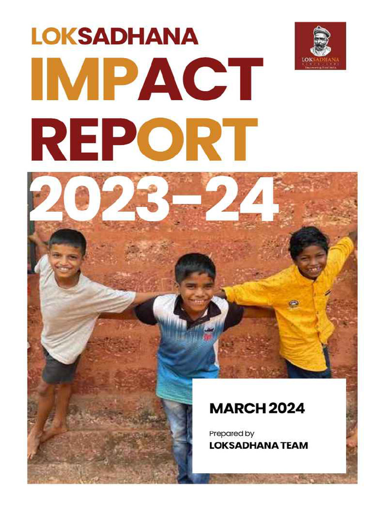 Imapct Report 2023 24 Loksadhana | PDF