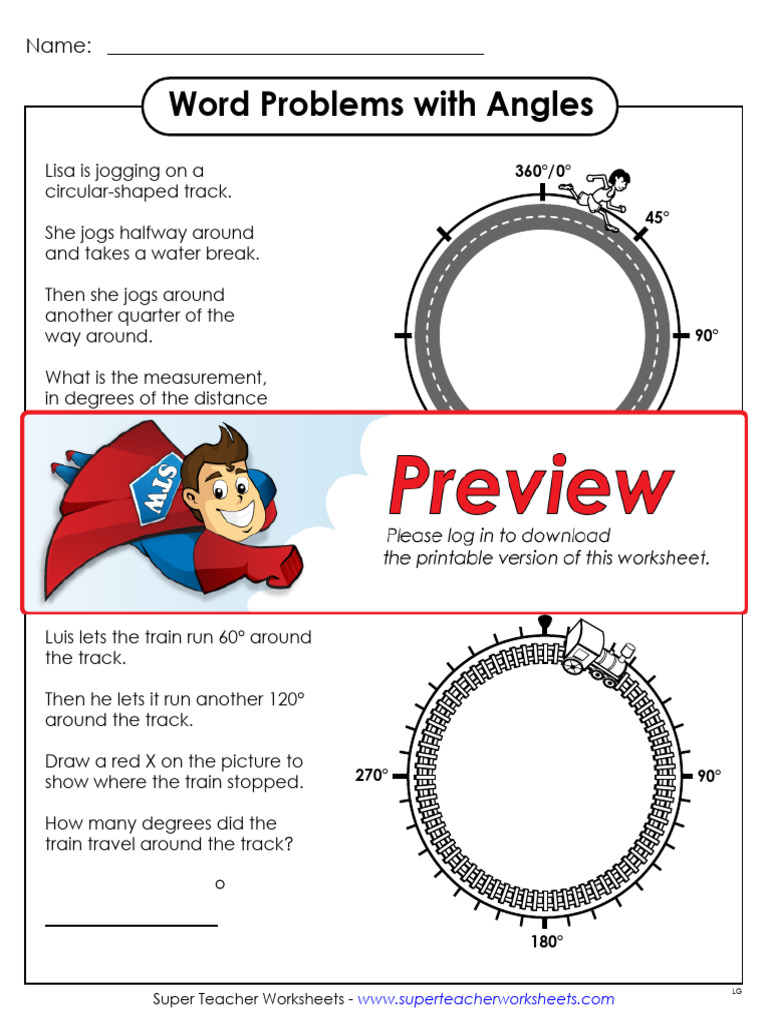 Word Problems With Angles | PDF | Elementary Geometry