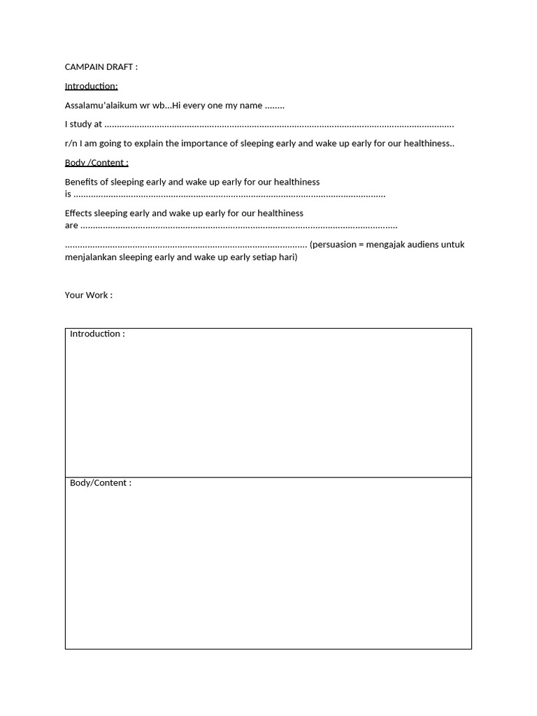 Campain Draft | PDF