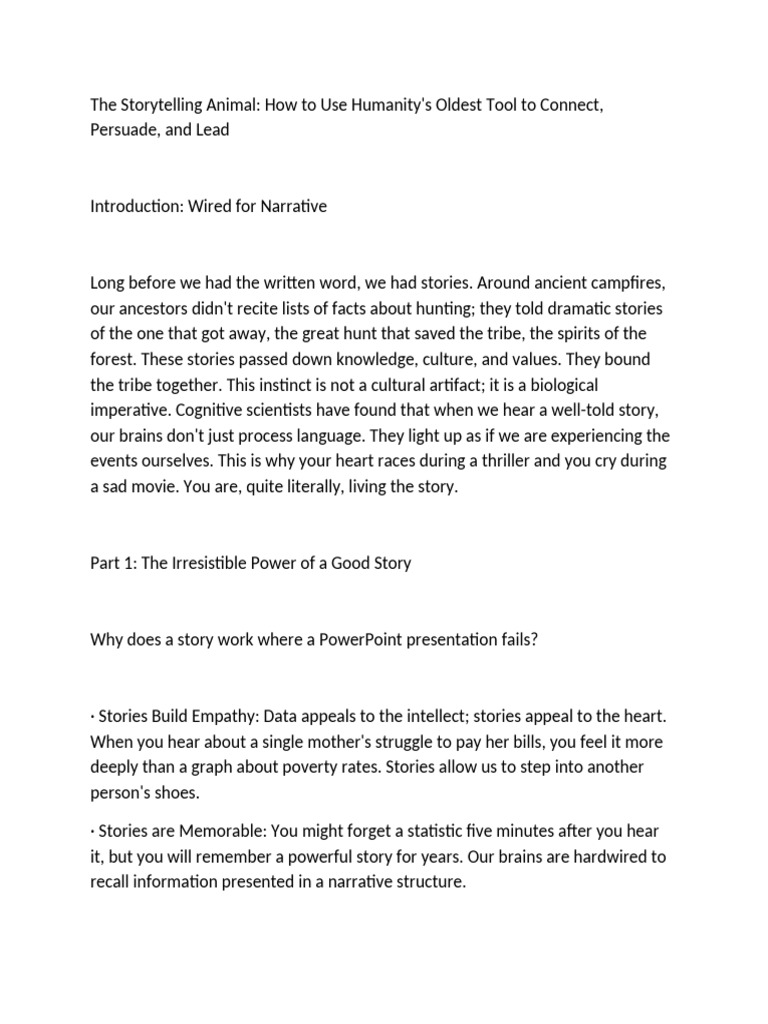 Research Paper Summary: Narrative Psychology How Storytelling Serves As ...