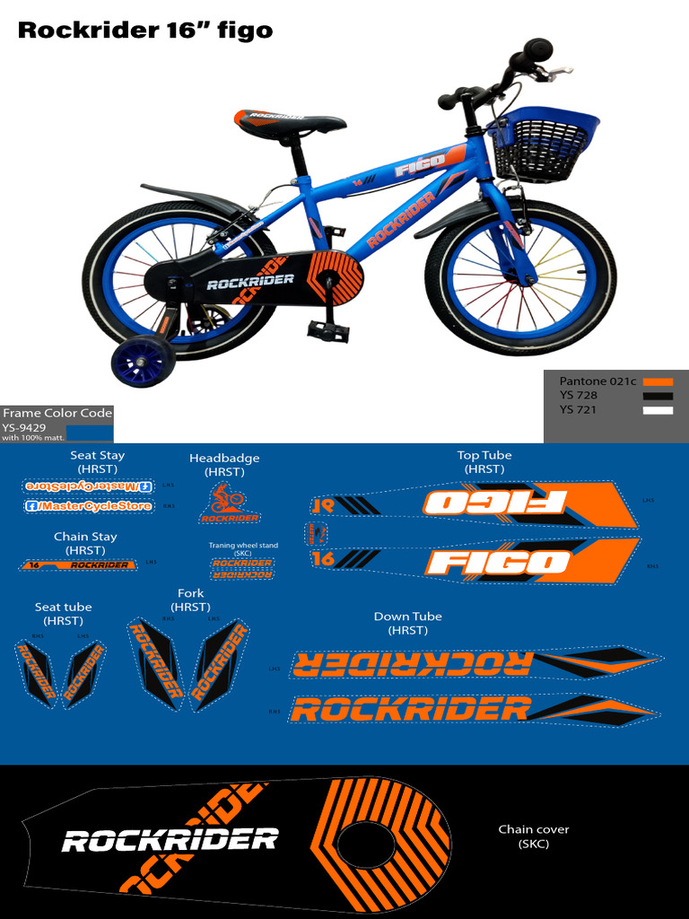 16'' Master Cycle Steel 1-Spd Rockrider Figo Matt Blue (Artwork) | PDF