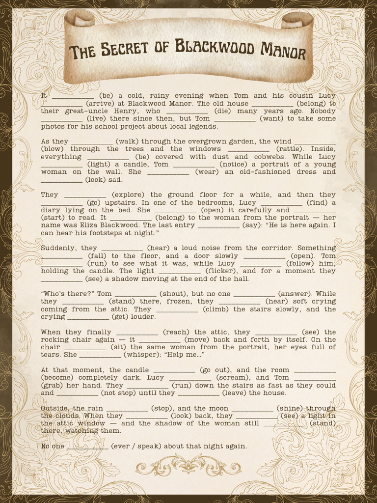 The Secret of Blackwood Manor | PDF