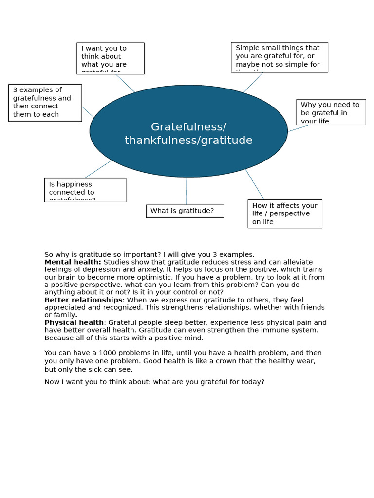 Gratitude Ted Talk | PDF