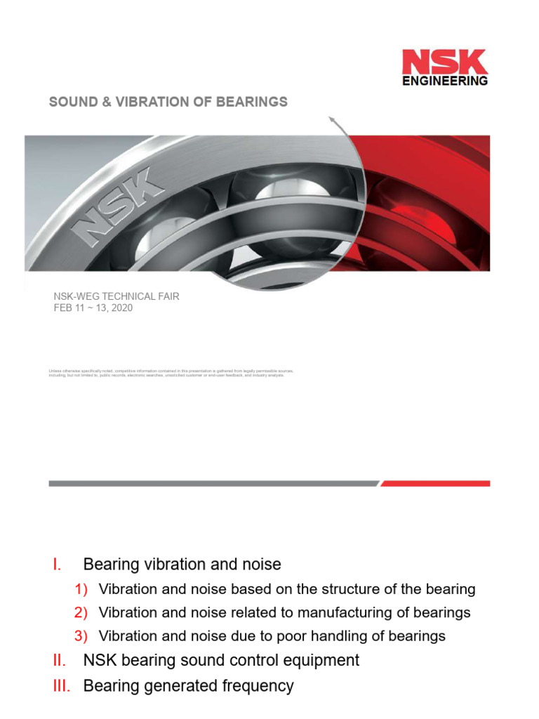 05 Sound and Vibration | PDF | Bearing (Mechanical) | Motion (Physics)