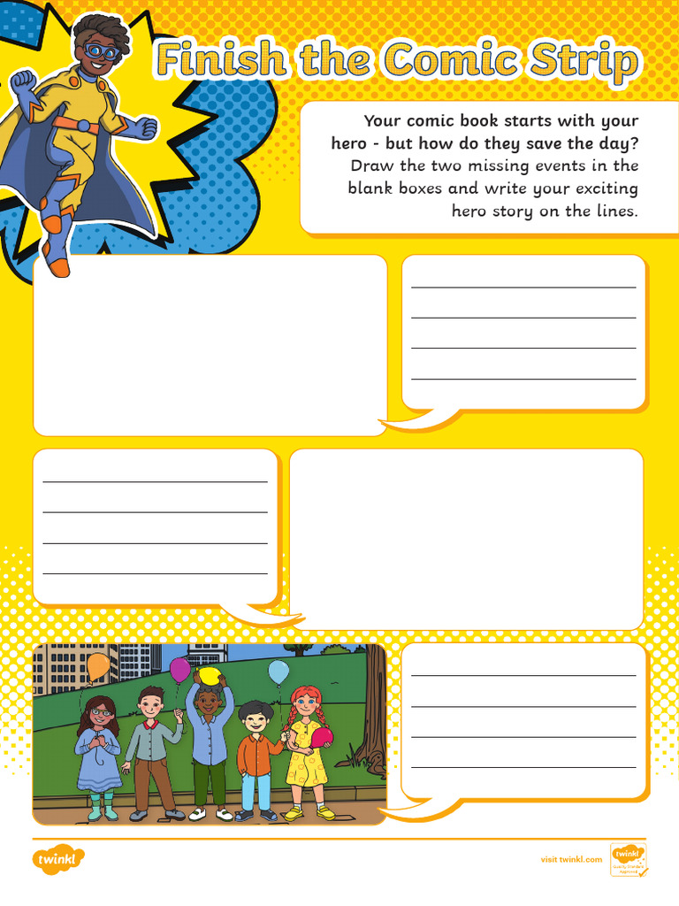 T e 1700733941 Superhero Create The Comic Book Worksheet Ver 1 | PDF