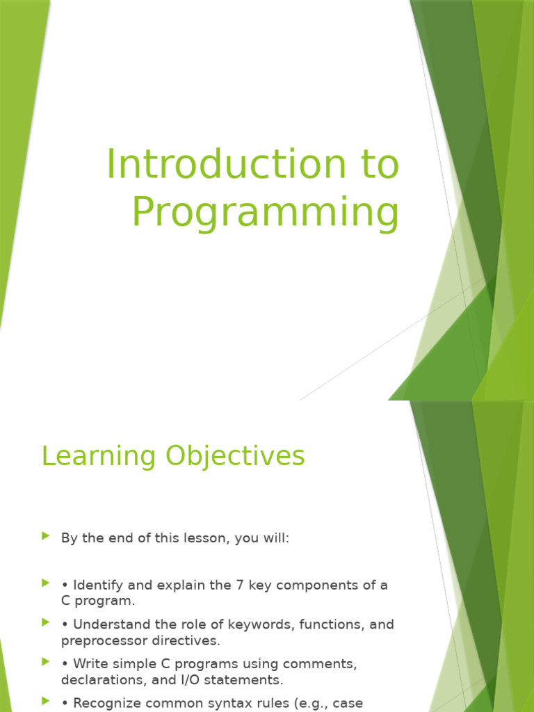 Topic 1 Introduction To Programming - Class | PDF | Reserved Word ...