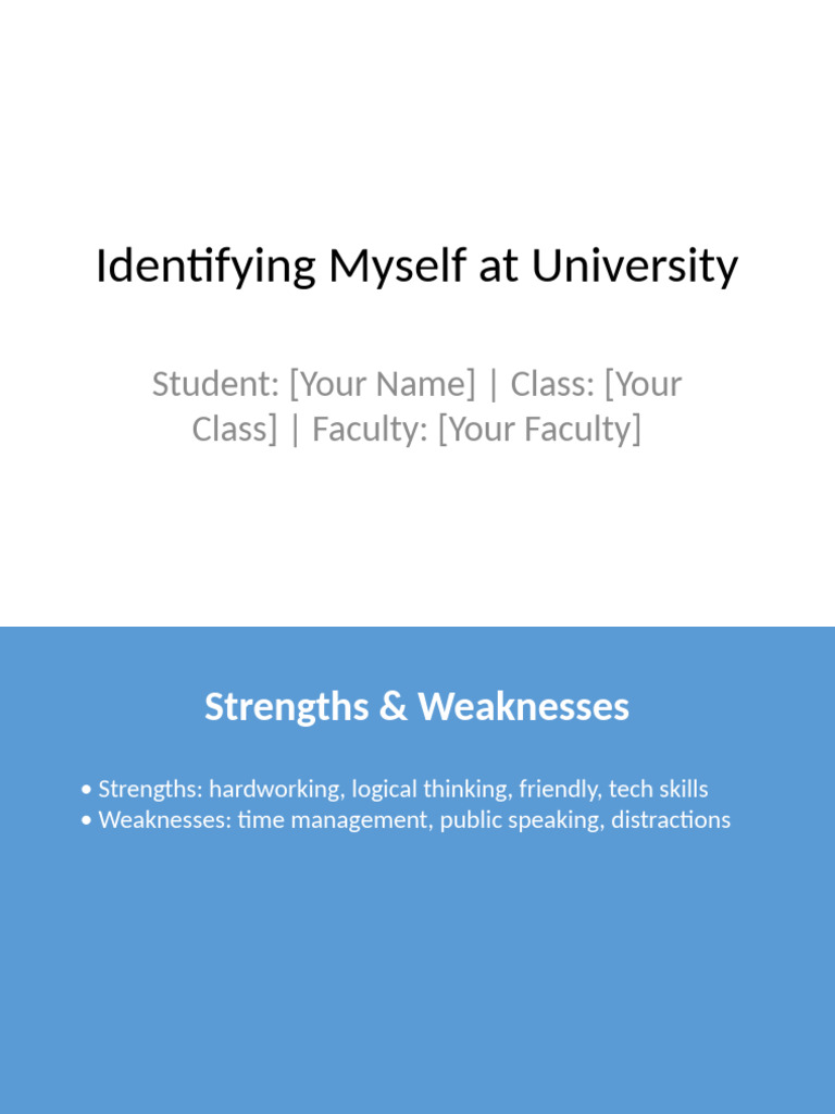Identifying Myself at University Styled | PDF