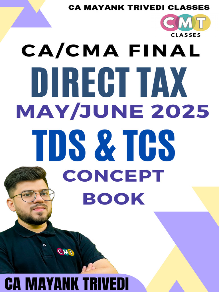 Direct Tax Concept Book 2025: TDS & TCS | PDF | Payments | Dividend
