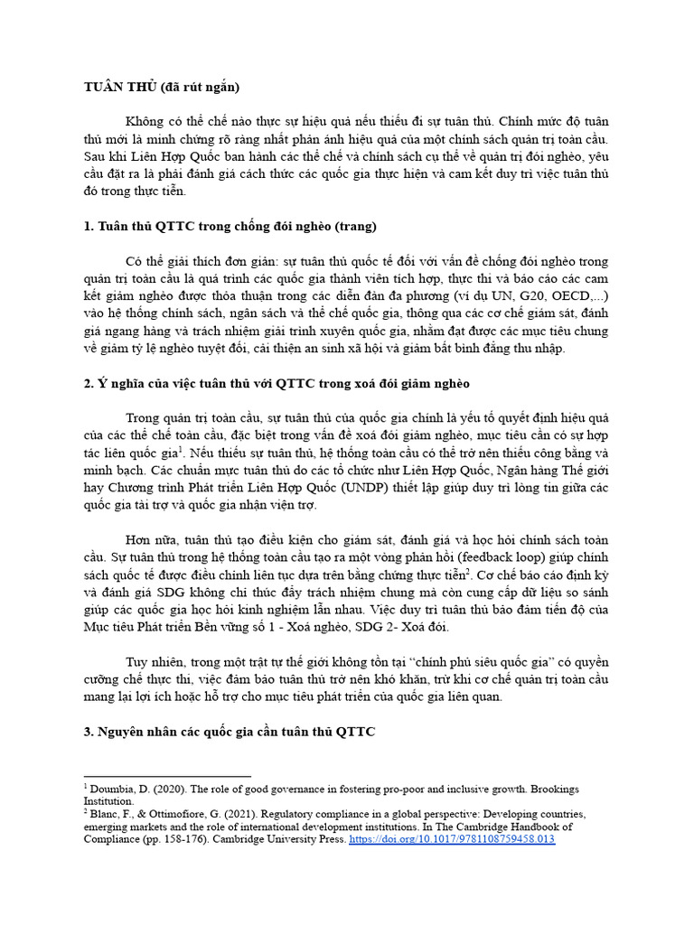 QTTC - Chống Đói Nghèo | PDF