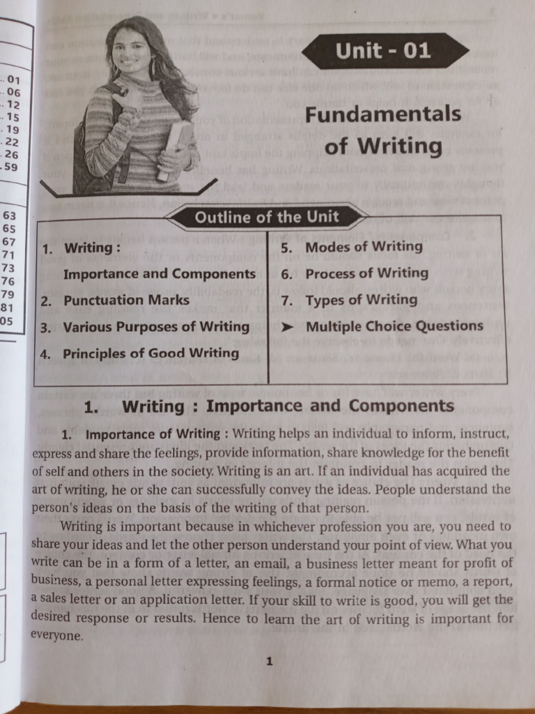 Writing and Presentation Skills Unit 1 | PDF