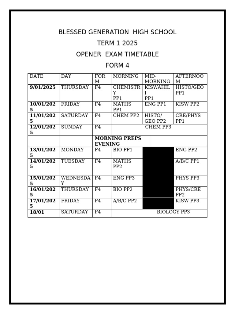 Term 1 Opener Exam (f2-f4) | PDF