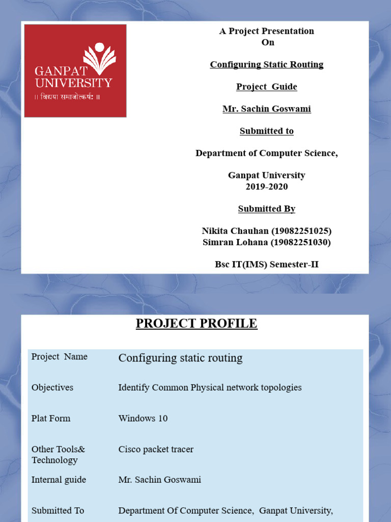 Project Ppt1 | PDF | Network Switch | Computer Network
