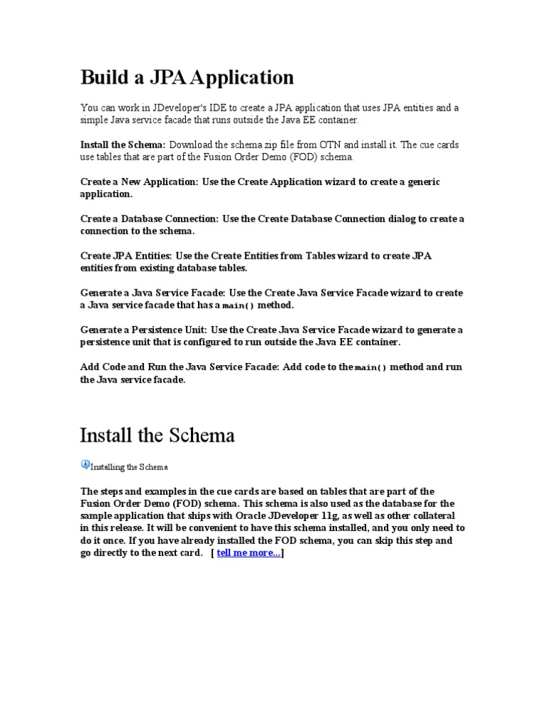 Build A JPA Application | PDF | Enterprise Java Beans | Software ...