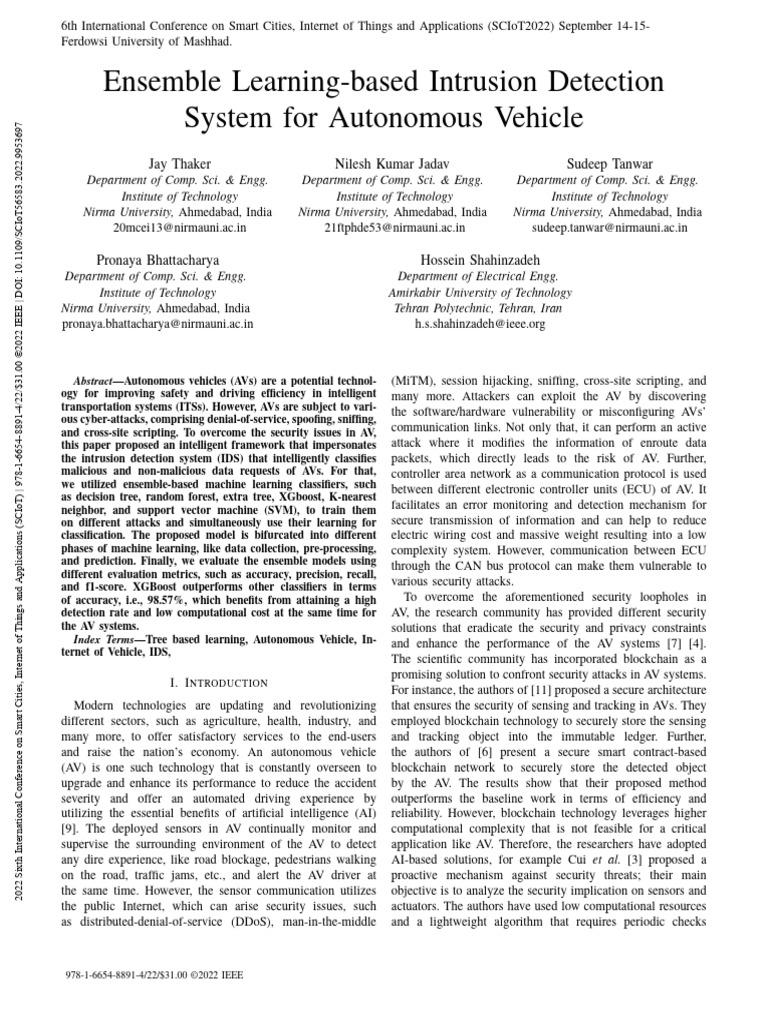 58 Ensemble Learning-Based Intrusion Detection System For Autonomous ...