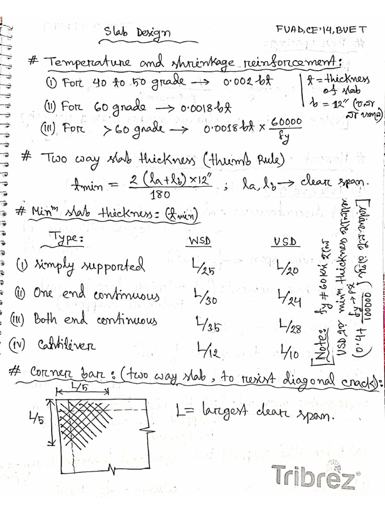 Slab Design Note | PDF
