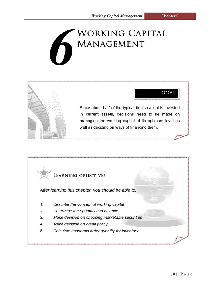 Working Capital 1 | PDF | Working Capital | Cash
