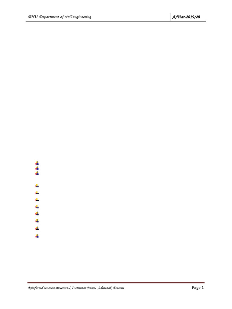 RC-I 1,2,3,4 - Copy | PDF | Concrete | Strength Of Materials