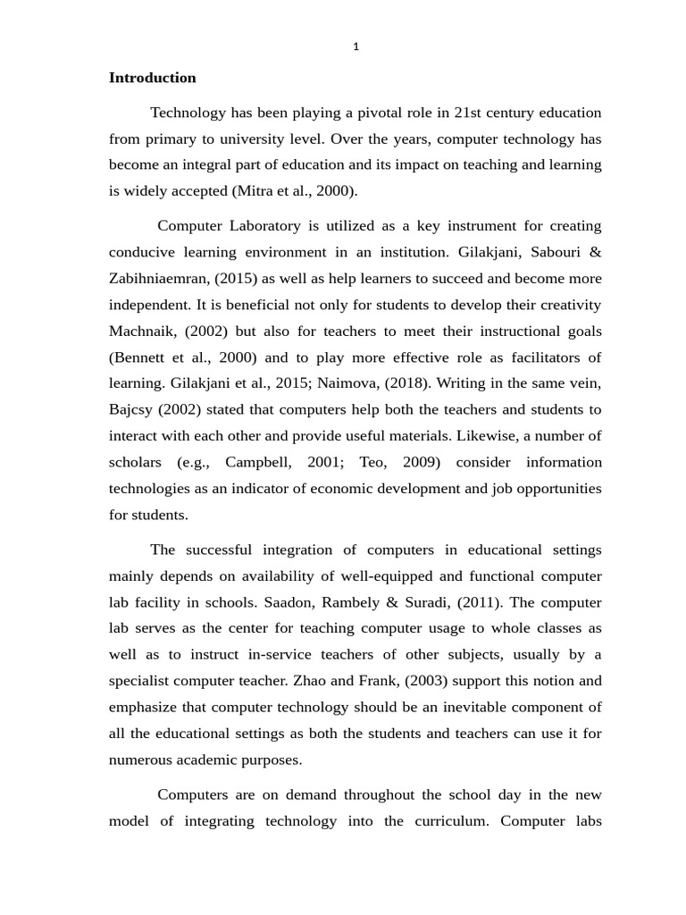 Impact of Well Equipped Laboratory in The Teaching and Learning of ...