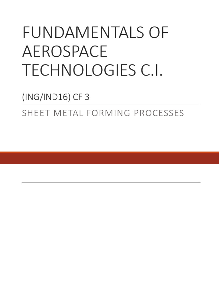 Sheet Metal Forming Processes | PDF | Deformation (Engineering) | Sheet ...