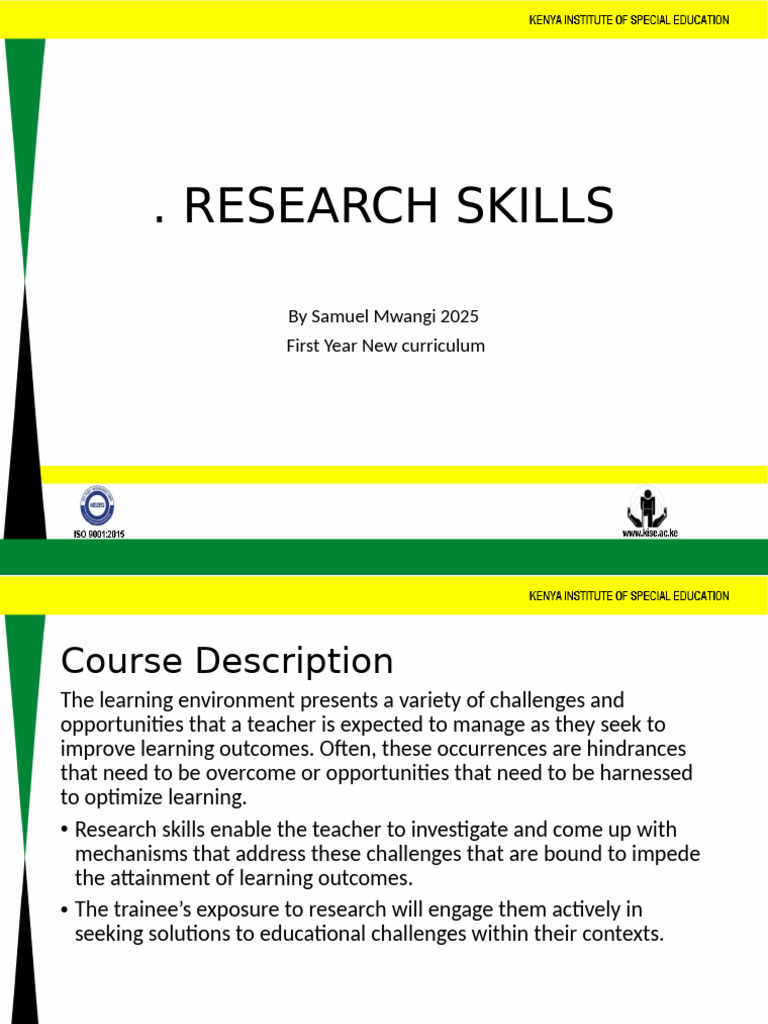 Essential Research Skills for Teachers | PDF | Sampling (Statistics ...