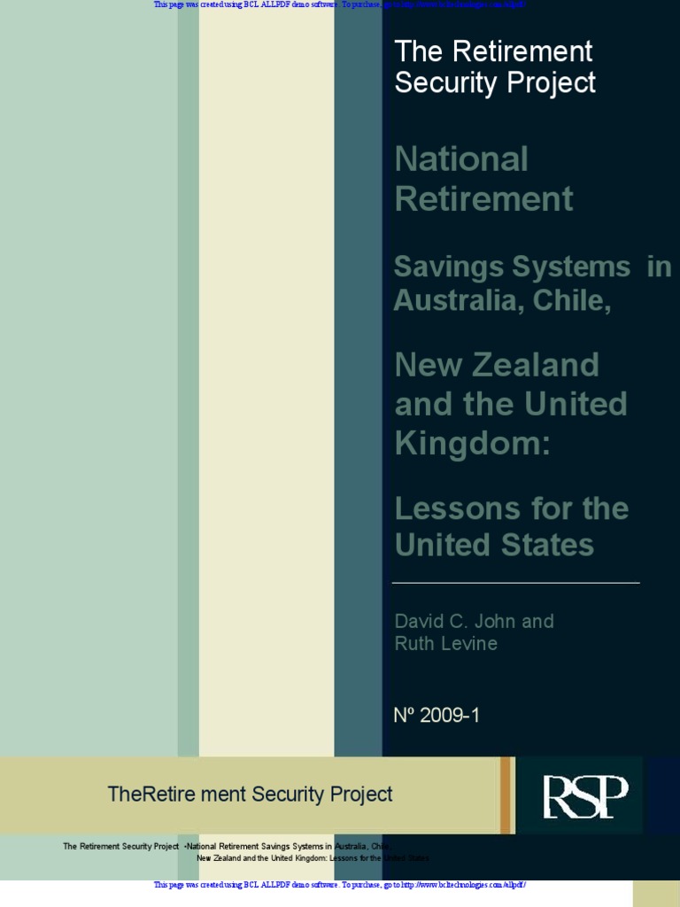 National Retirement: New Zealand and The United Kingdom | PDF | Pension ...