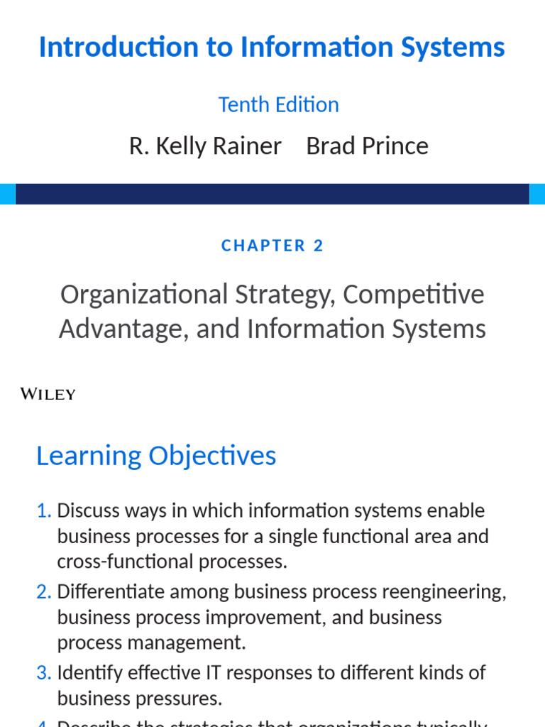 Rainer 10e PPT ch02 | PDF | Business Process | Business Process Management