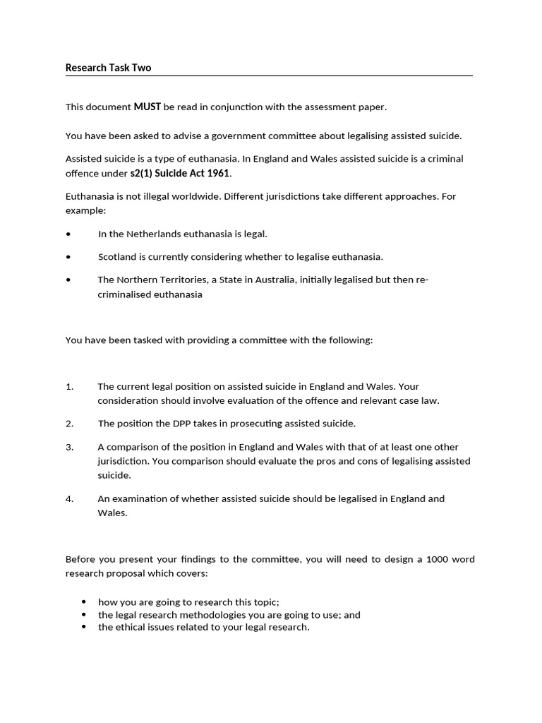 Research Task Two - Amended | PDF