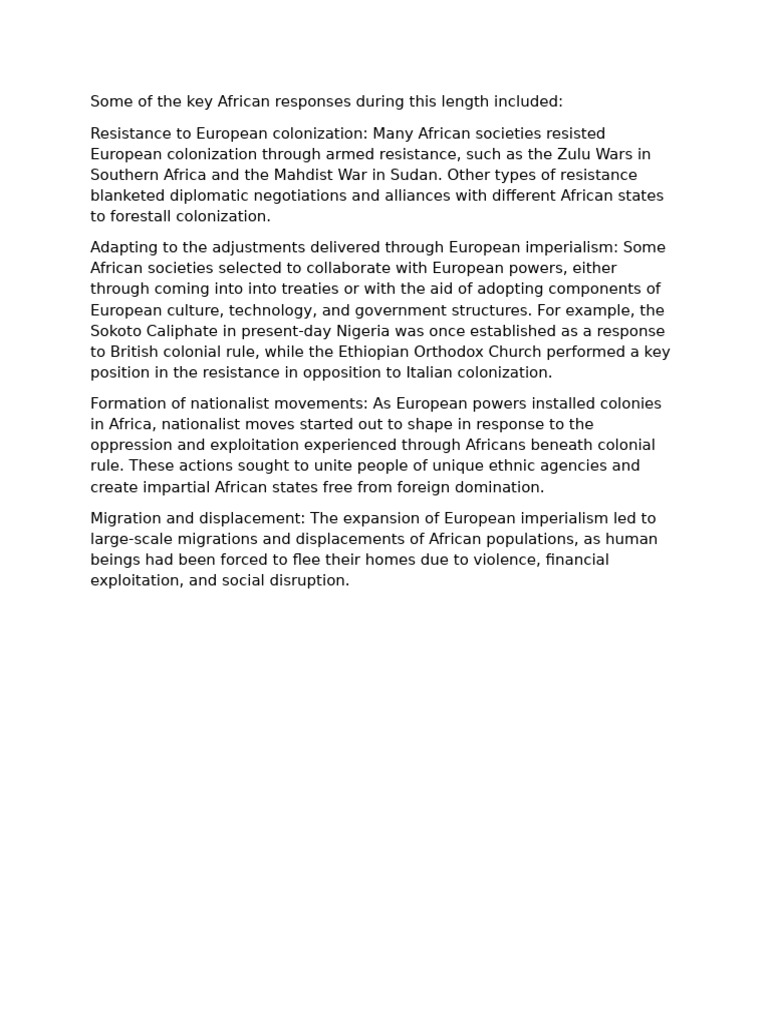 African Resistance to Colonialism | PDF