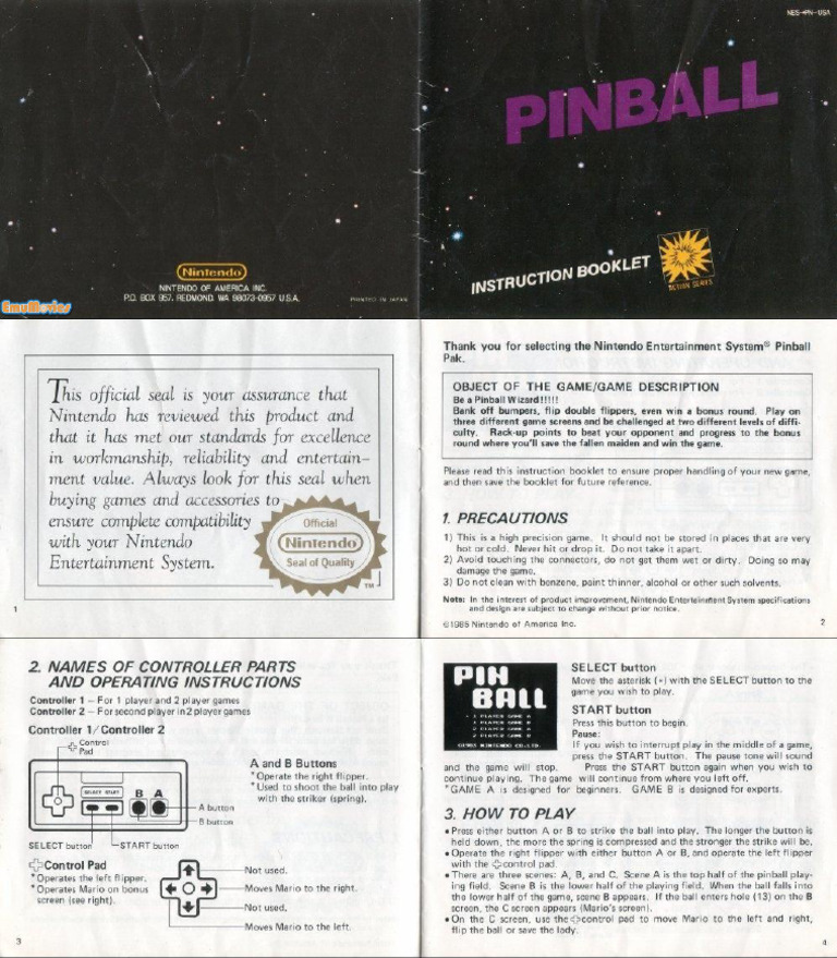 Pinball Manual | PDF
