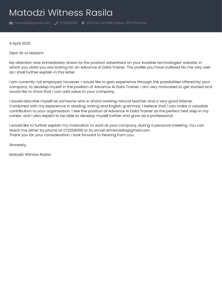 Untitled Cover Letter (5) | PDF