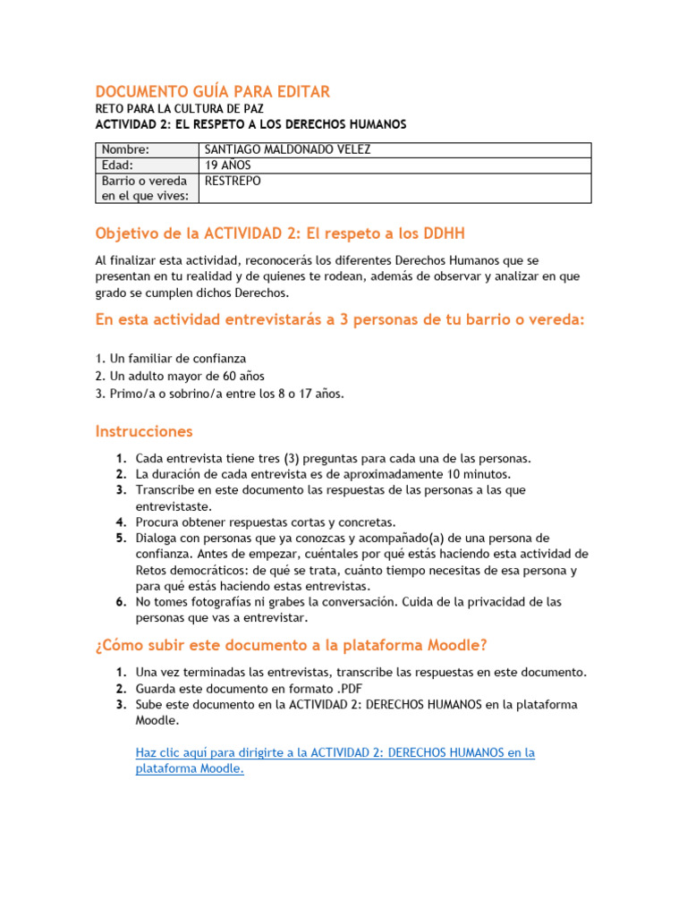 Documento Para Editar - Guía Derechos Humanos | PDF