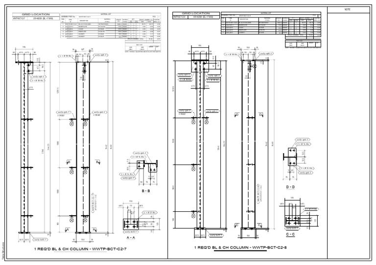 Wwtp-bct-c2-m04 (Assembly BCT Column - Rev-0) | PDF