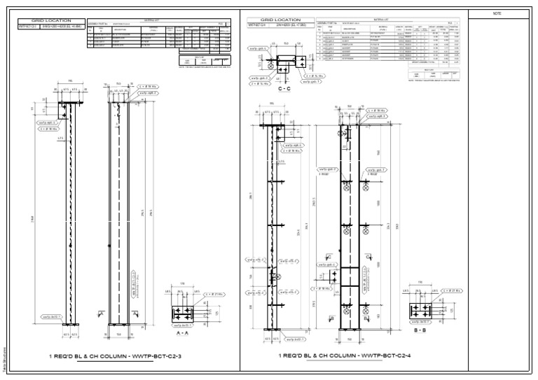 Wwtp-bct-c2-m02 (Assembly BCT Column - Rev-0) | PDF