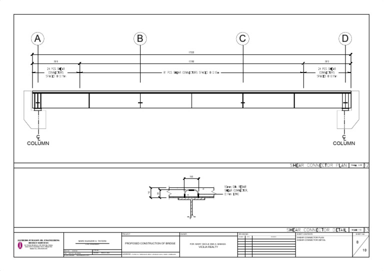10 Shear Connector Plan, Shear Connector Detail | PDF