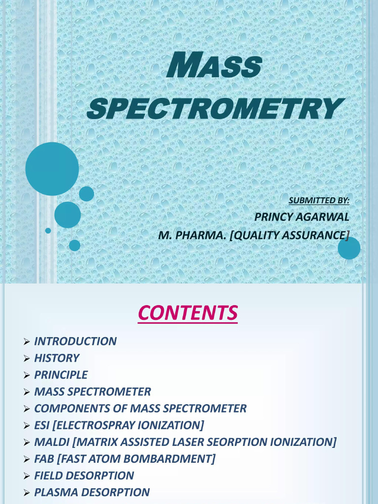 Mass Spectrometry Full | PDF