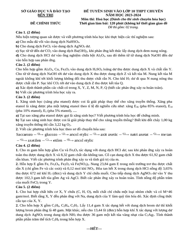 5. BẾN TRE (2023 - 2024) | PDF