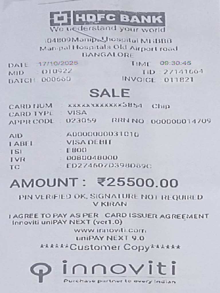 Reciept | PDF