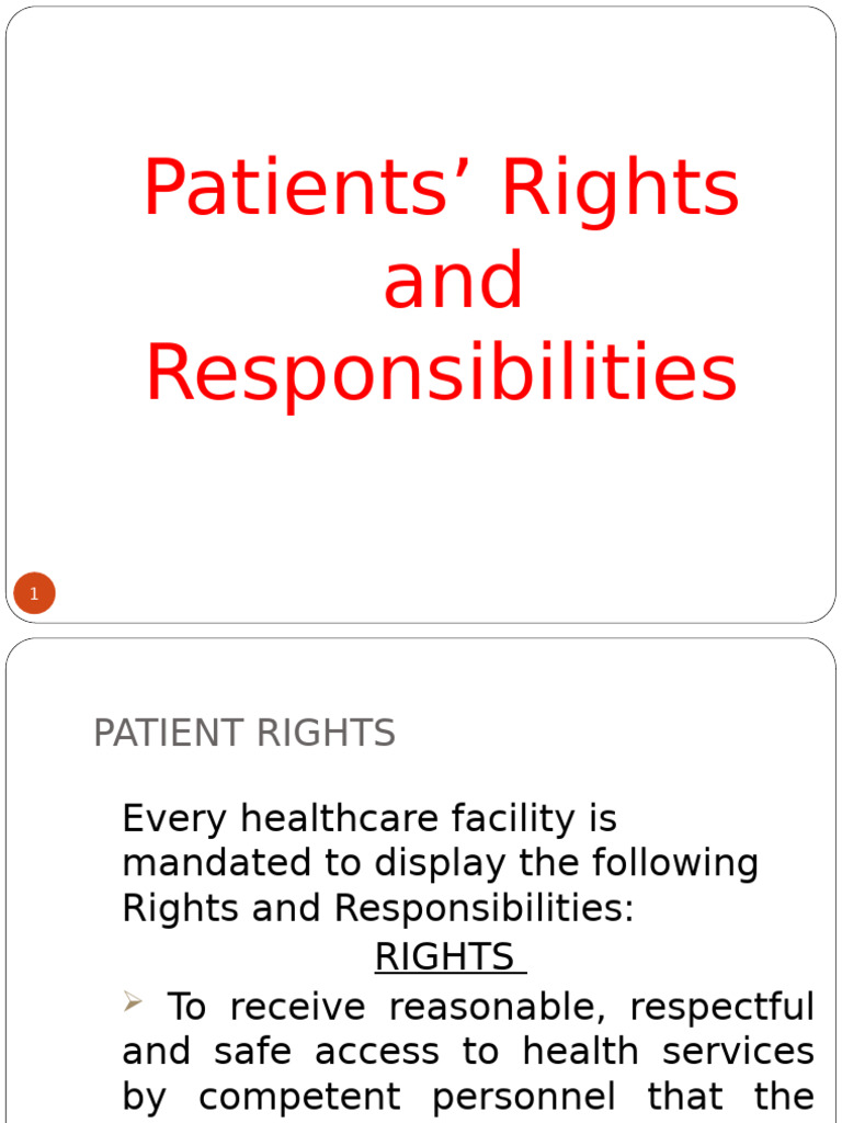 Patient Rights and Responsibilities Guide | PDF | Patient | Informed ...