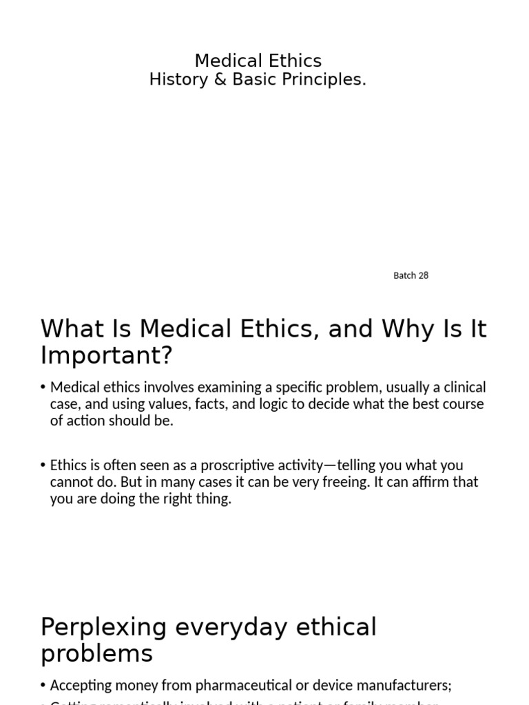 Understanding Medical Ethics Principles | PDF | Medical Ethics | Medicine