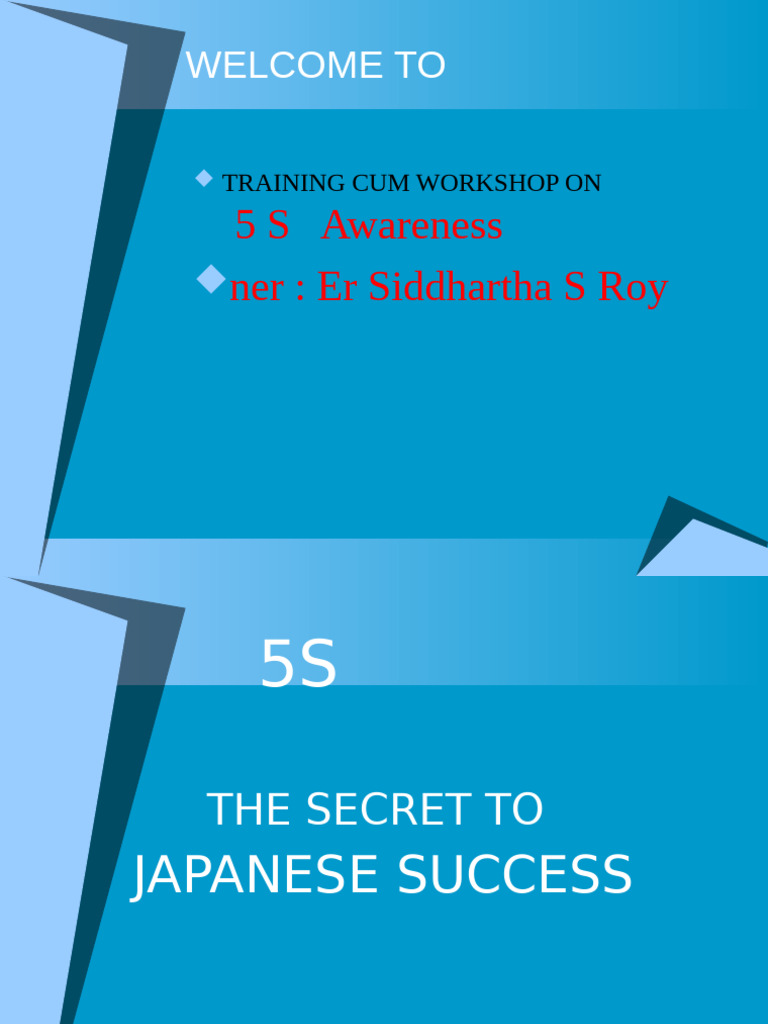 5S Awareness - 1st | PDF | Lean Manufacturing | Business