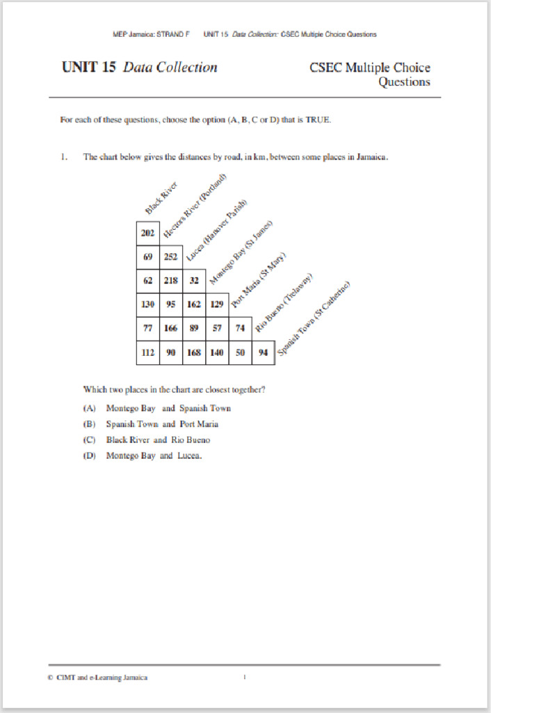 Csecmultiplechoice - Data Collection | PDF