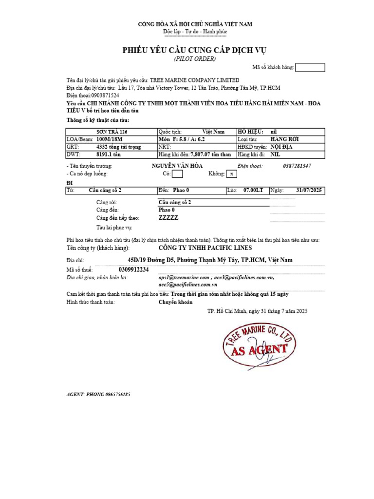 Order Son Tra 126 c2-p0 | PDF