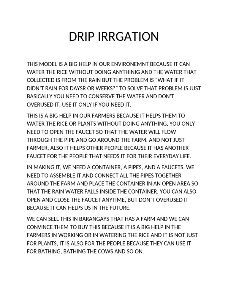 Drip Irrigation and Light From A Water Bottle | PDF | Glass ...