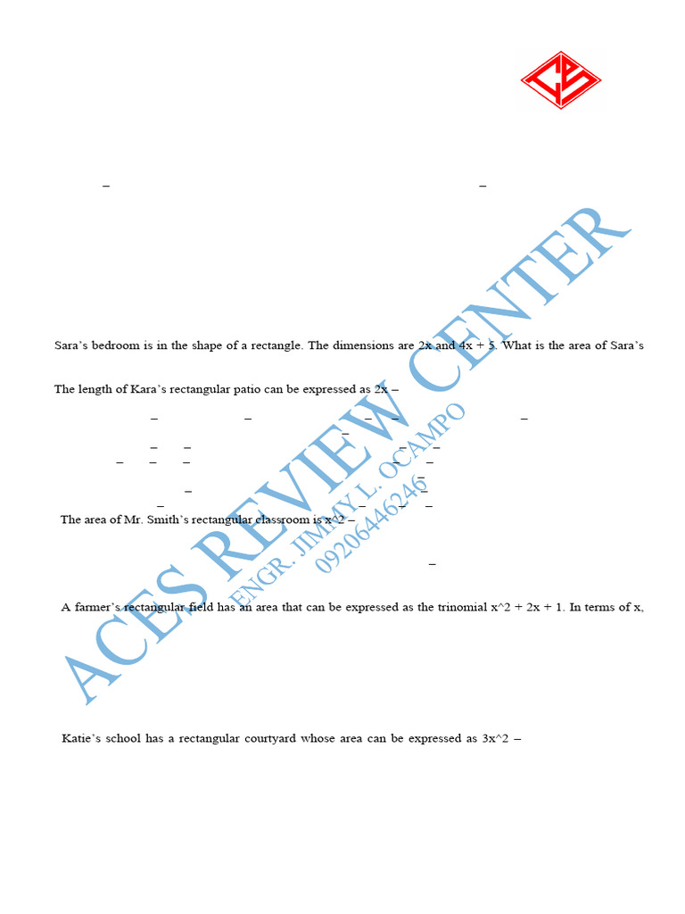 PlanE Solid Mensuration EASY 1 With Answer | PDF | Area | Rectangle