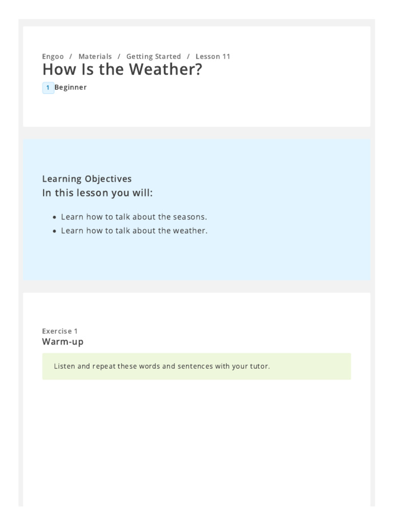 How Is The Weather - Engoo | PDF | Chess Openings | Chess Theory