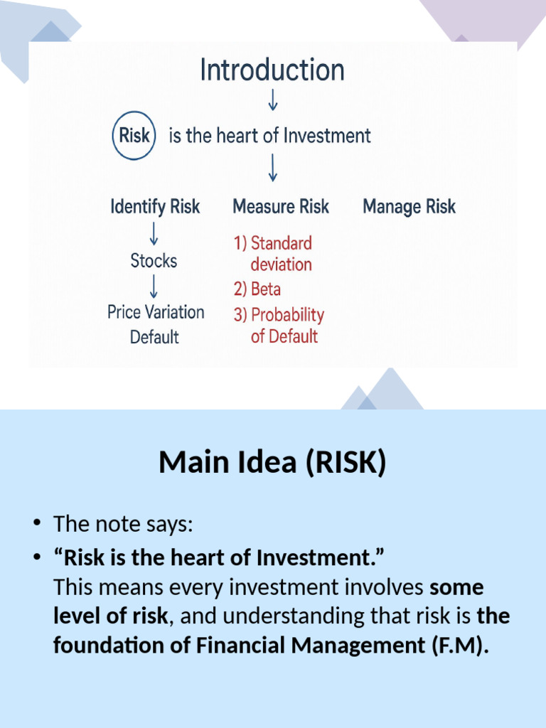 Updated Financial Risk Management Presentation | PDF | Financial Risk ...