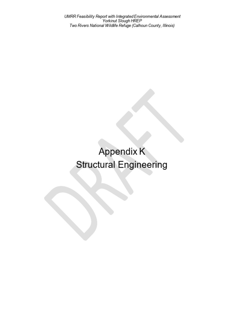 2023 Yorkinut Slough HREP Draft Report - Appendix K - Structural Engineering | PDF | Concrete ...