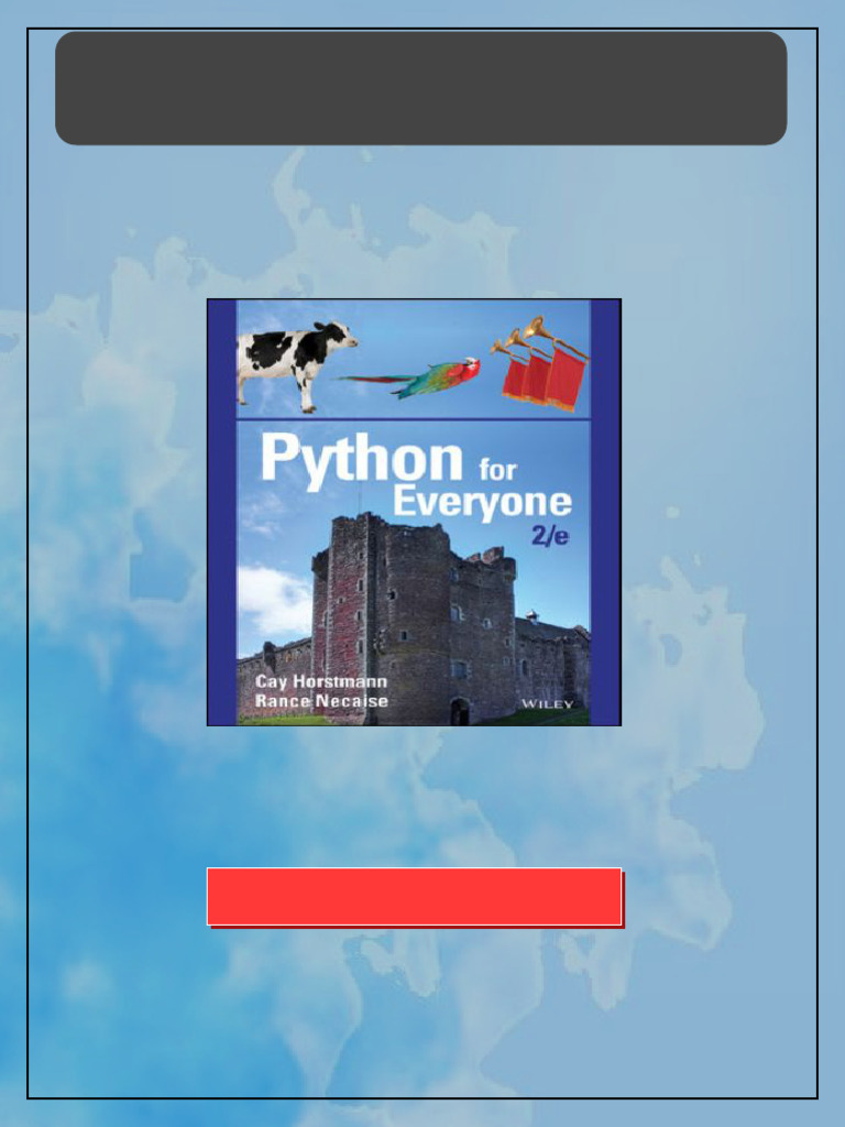 Solution Manual for Python for Everyone 2nd Edition Horstmann available ...